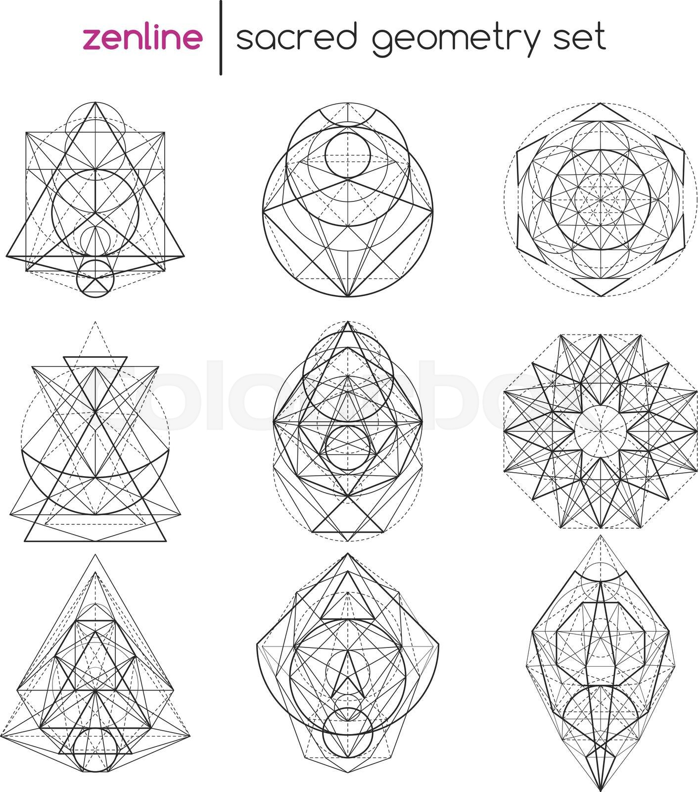 Sacred geometry set | Stock vector | Colourbox