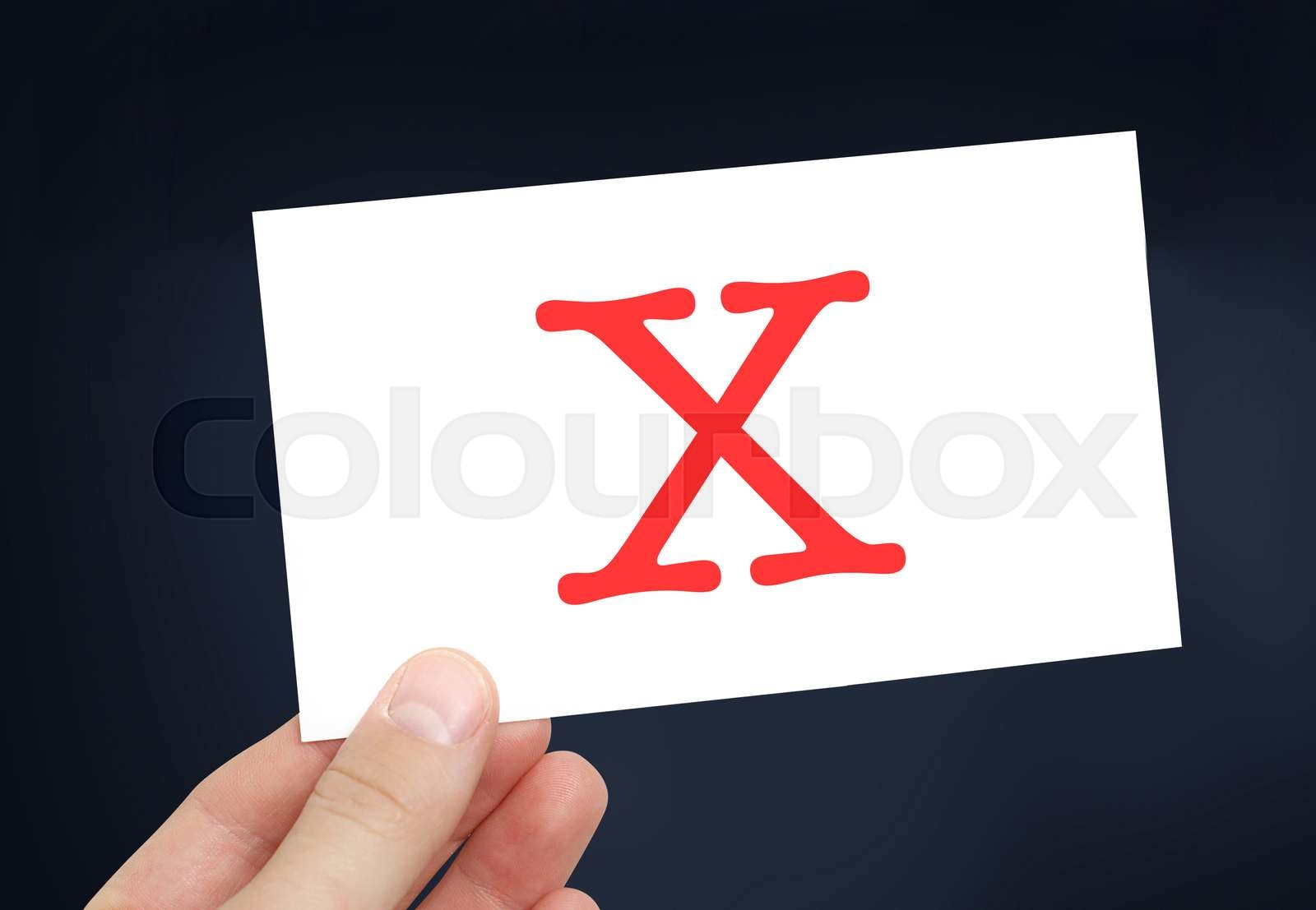 Letter X | Stock image | Colourbox