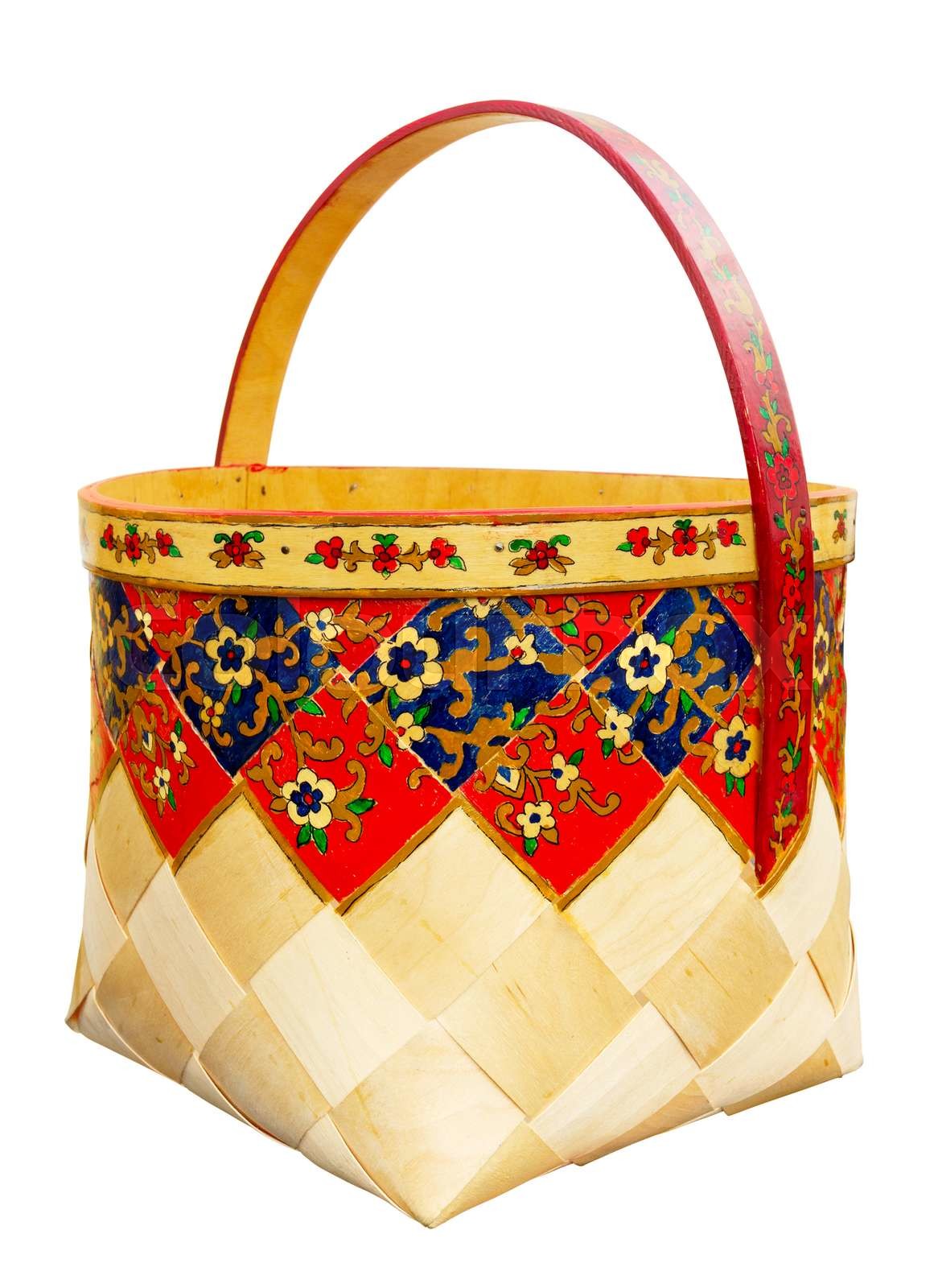 Old traditional russian basket | Stock image | Colourbox