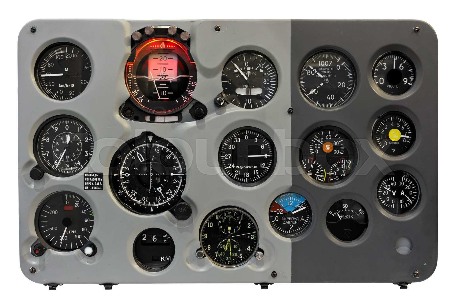 Plane dashboard | Stock image | Colourbox