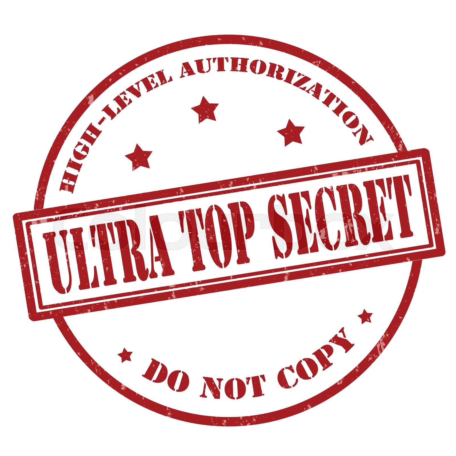 Ultra Top Secret | Stock vector | Colourbox