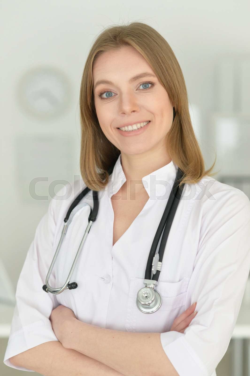 cute female doctor | Stock image | Colourbox