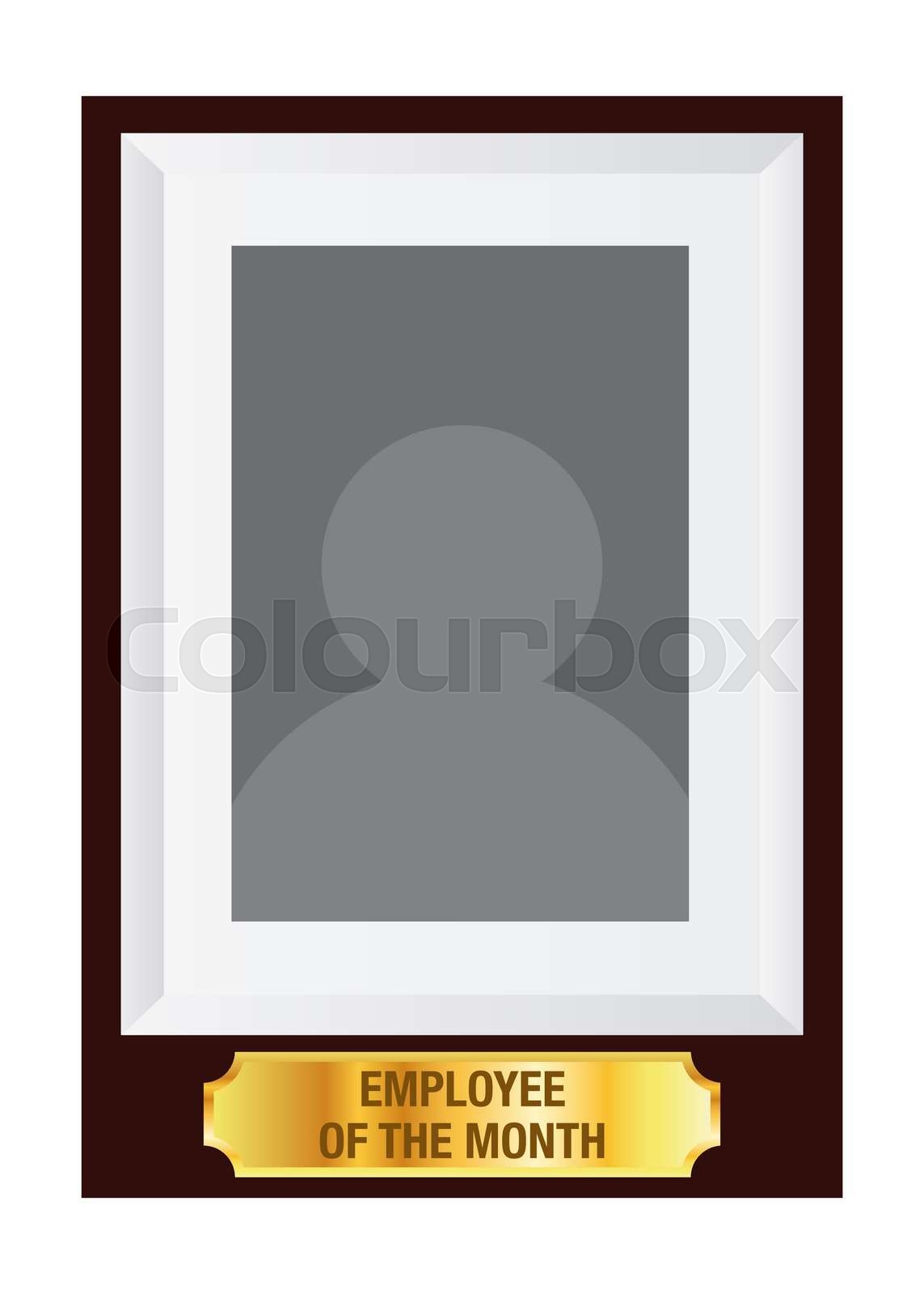 Employee Of The Month Photo Frame Template | Stock vector | Colourbox