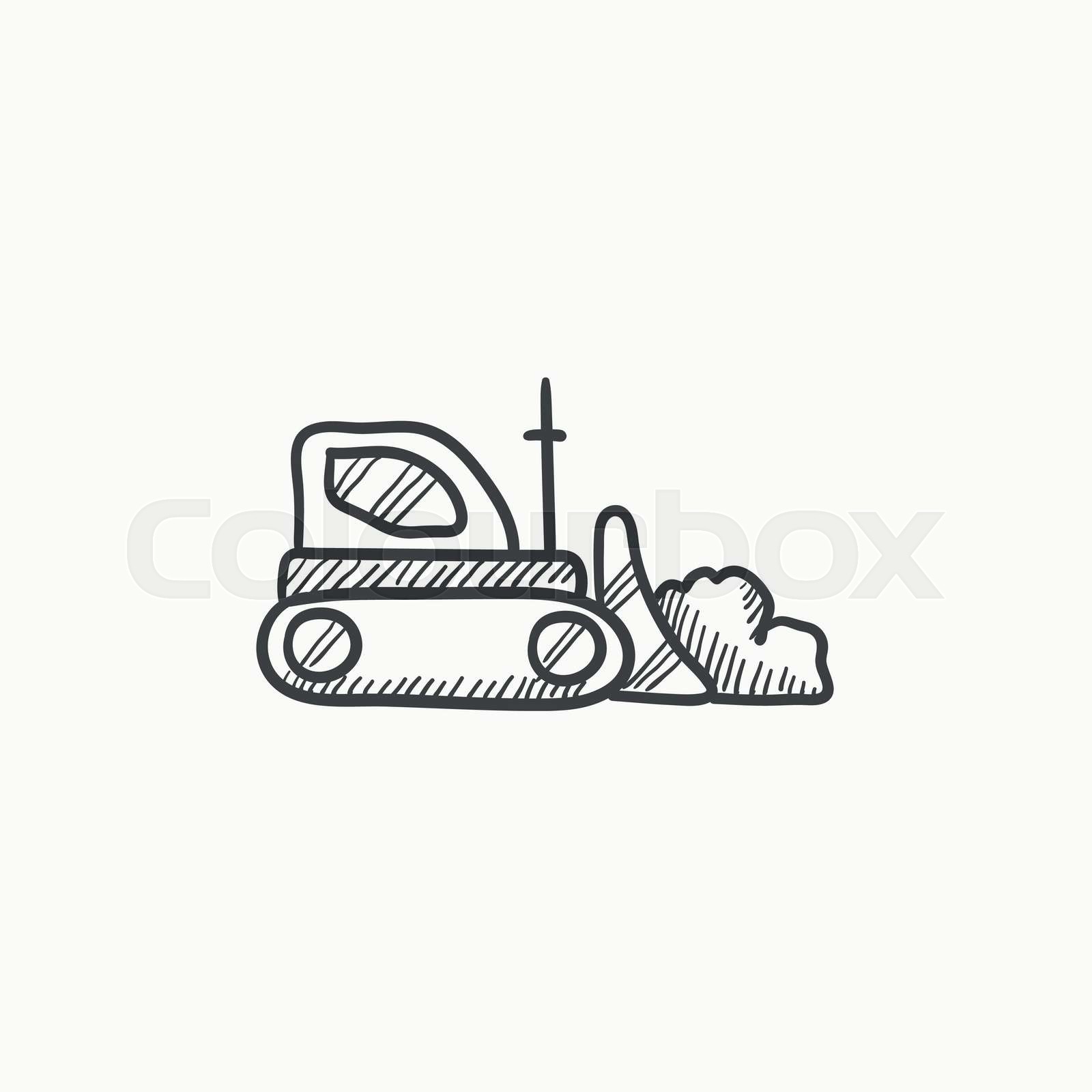 Simple Bulldozer Drawing