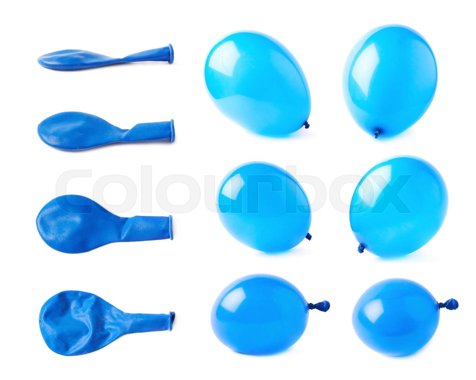 Inflated and deflated air balloons | Stock image | Colourbox