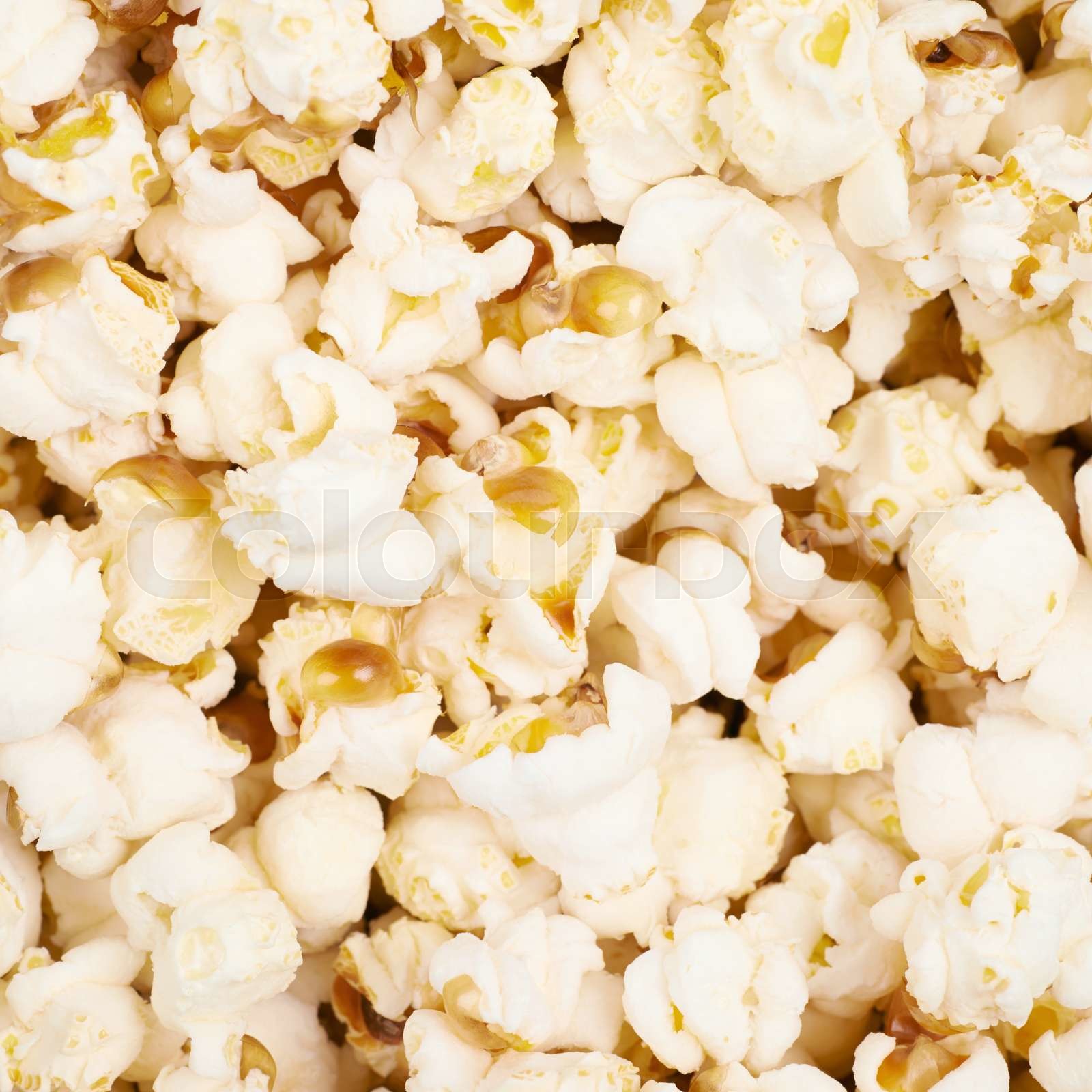 Surface coated with popcorn flakes | Stock image | Colourbox