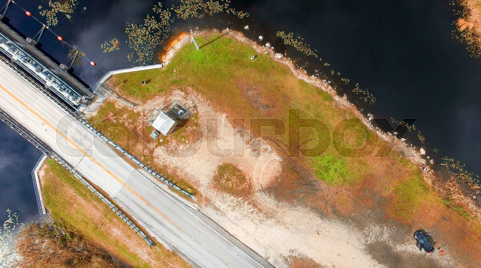 Aerial view of Florida Everglades at dusk | Stock image | Colourbox