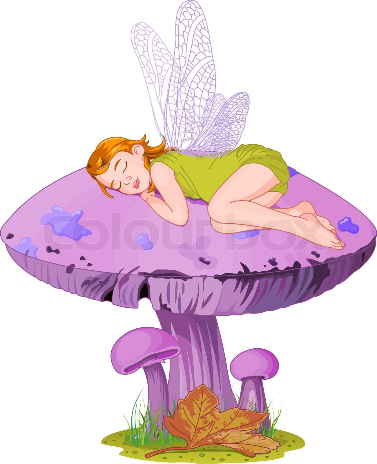 Sleeping elf | Stock vector | Colourbox