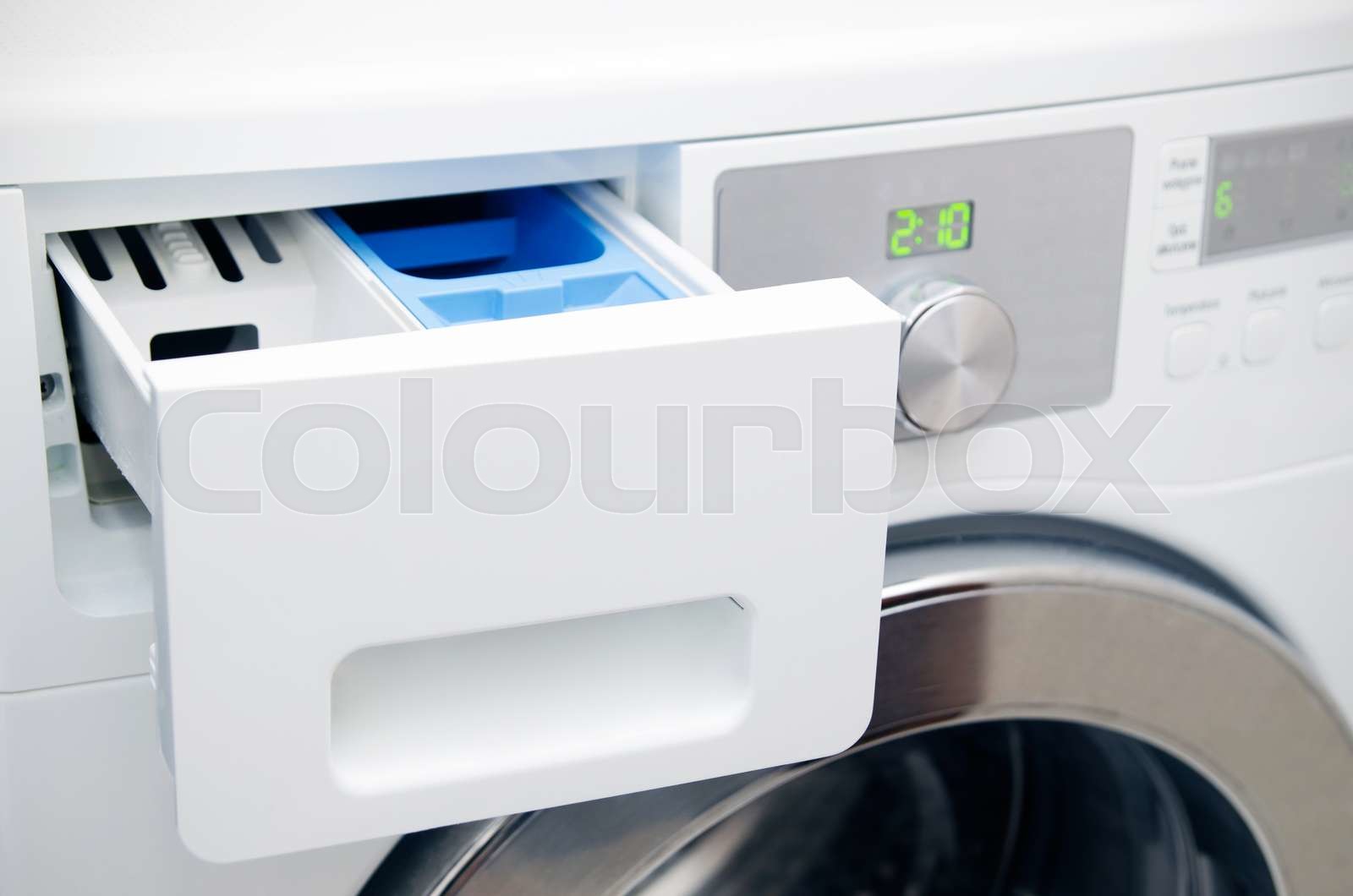 Modern washing machine drawer | Stock image | Colourbox