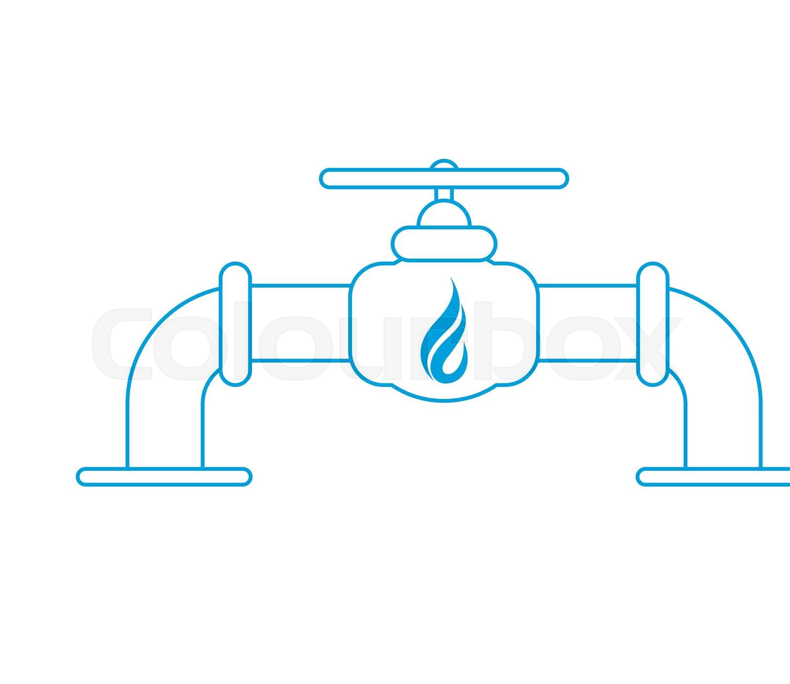natural gas pipeline icon | Stock vector | Colourbox