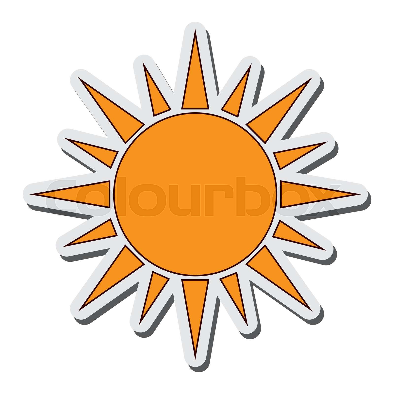 sun pictogram icon | Stock vector | Colourbox