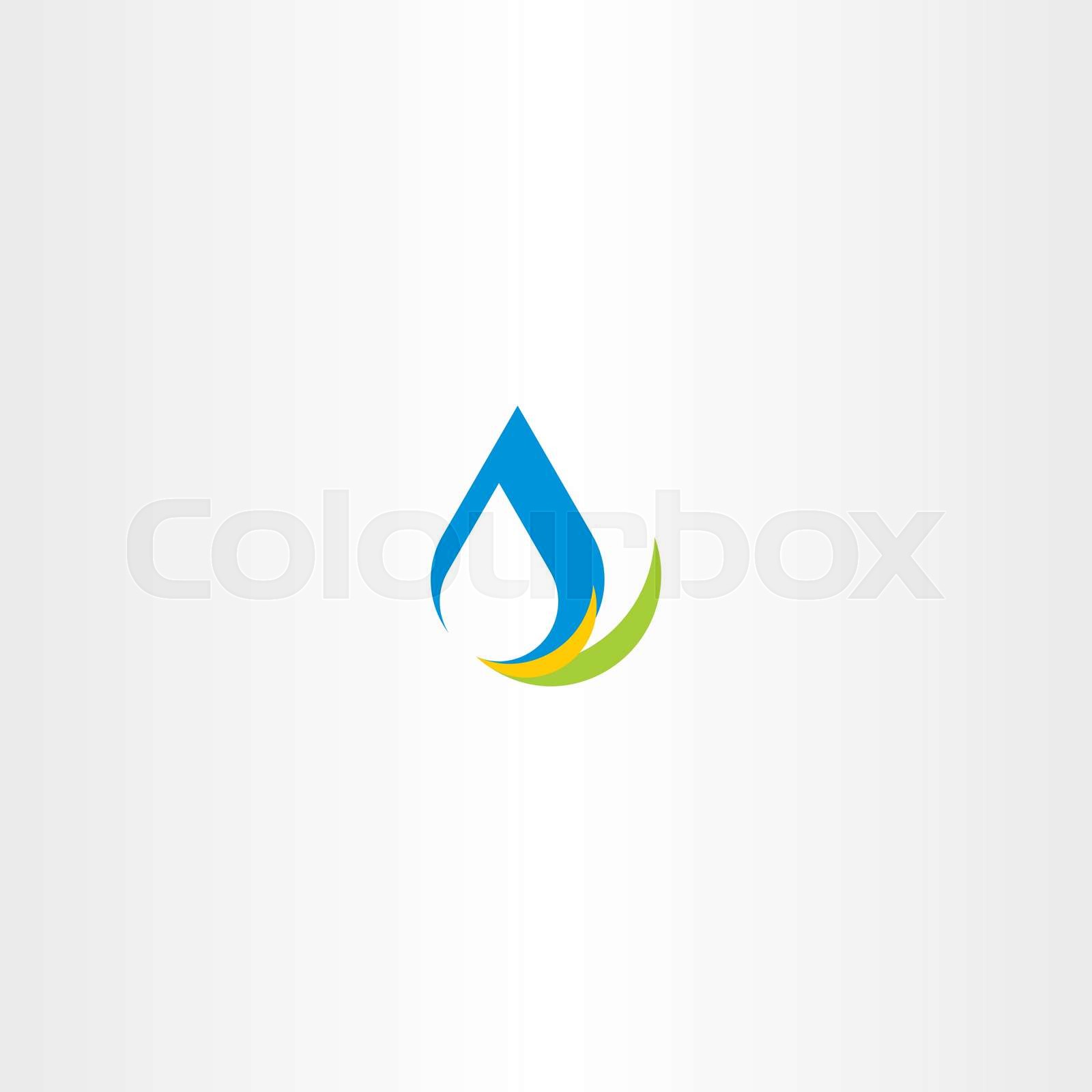 fresh water icon logo sign vector | Stock vector | Colourbox