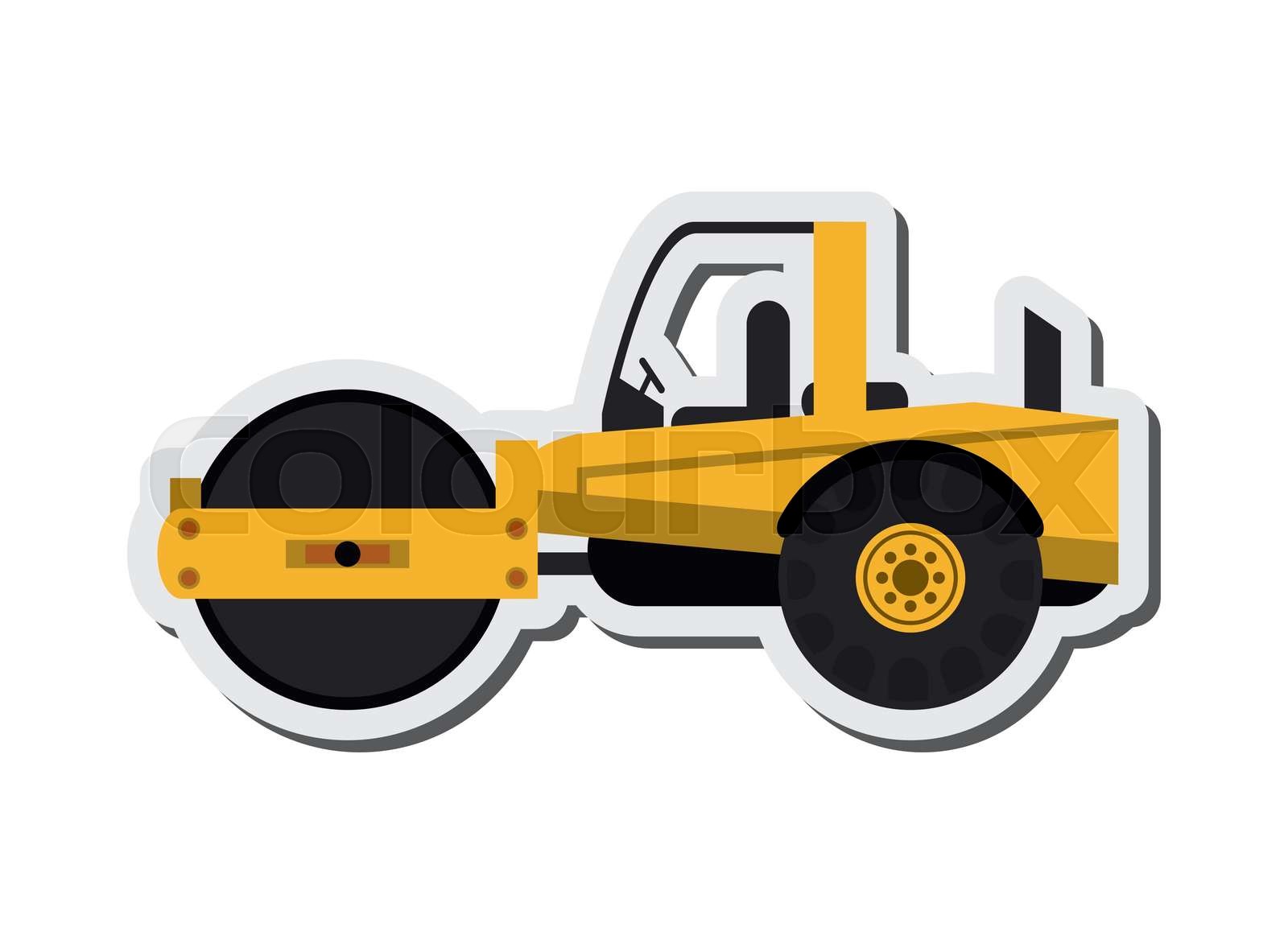 industrial steamroller icon | Stock vector | Colourbox