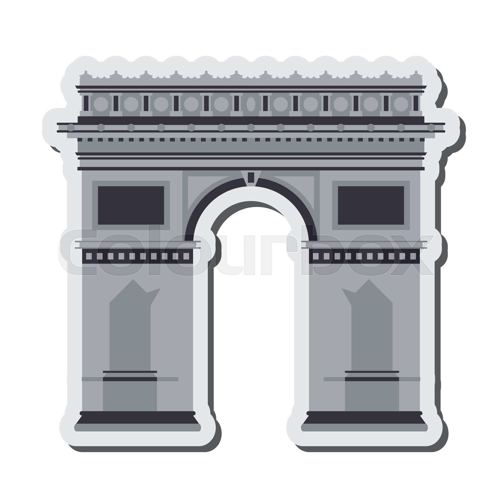 arc de triomphe icon | Stock vector | Colourbox