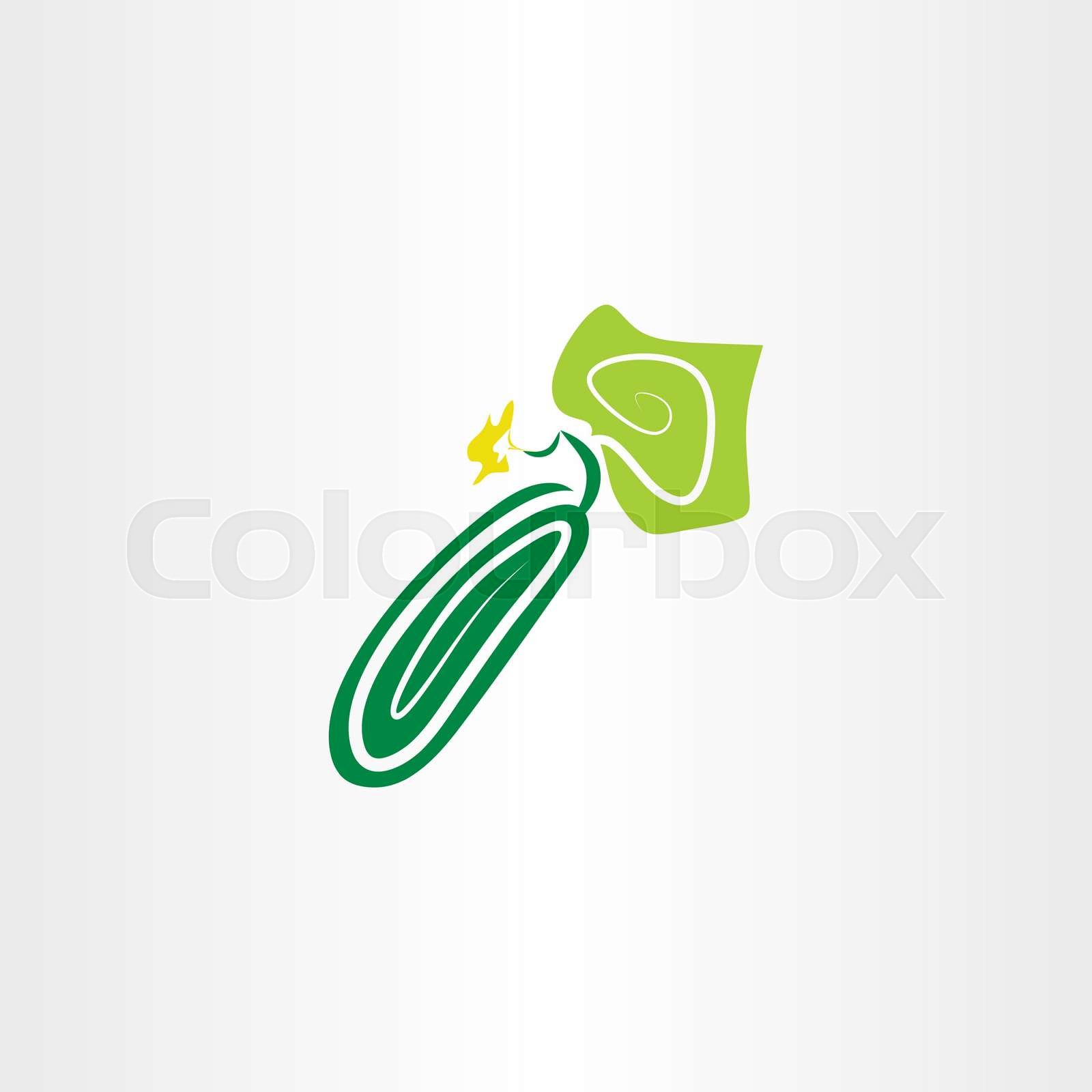 gurke, icon, clipart | Stock-Vektor | Colourbox