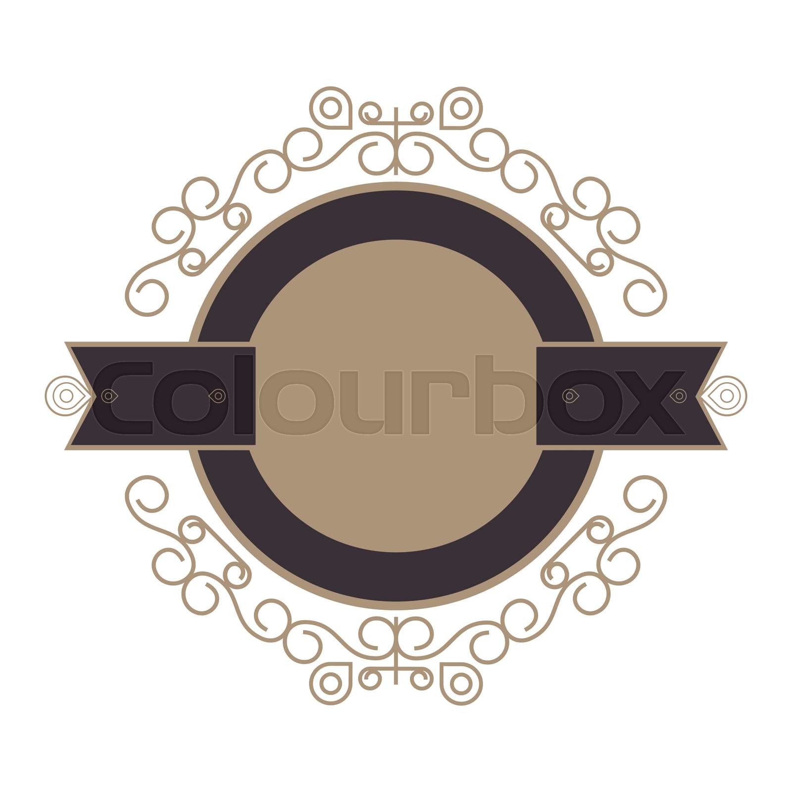 decorative vintage frame icon | Stock vector | Colourbox