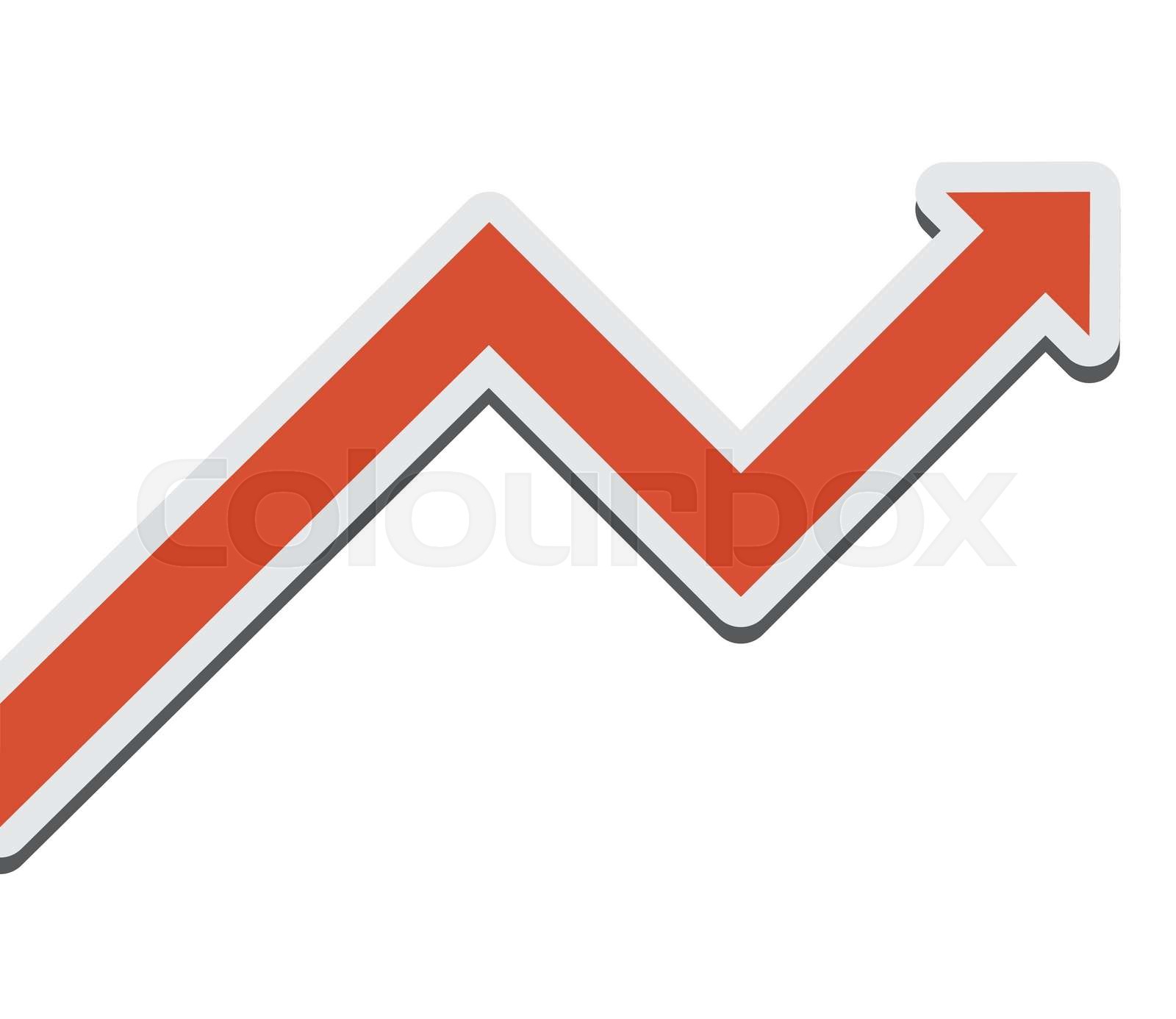 growing arrow icon | Stock vector | Colourbox