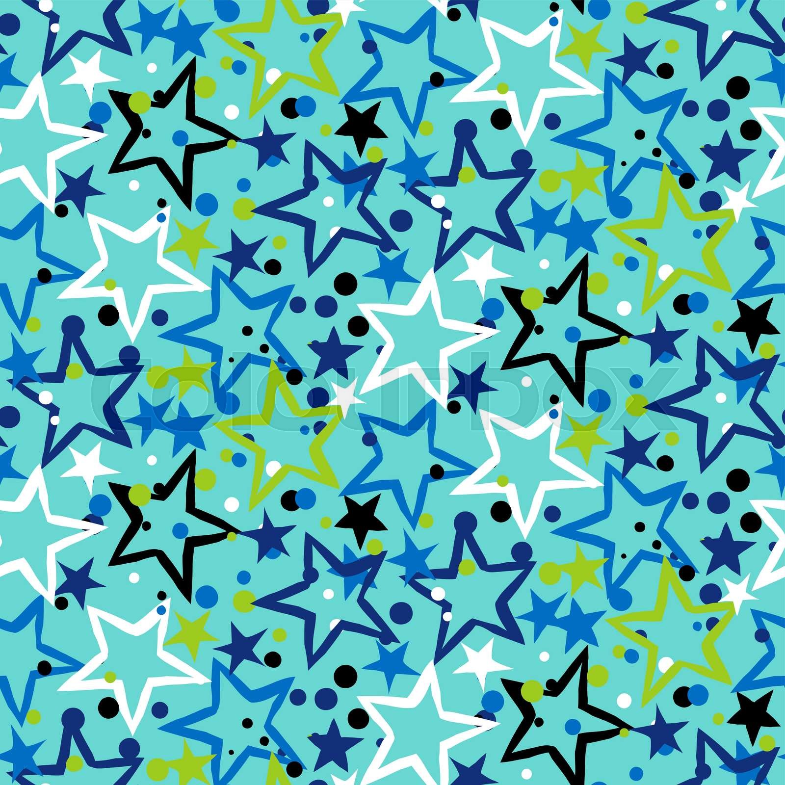 Vector pattern with stars | Stock vector | Colourbox