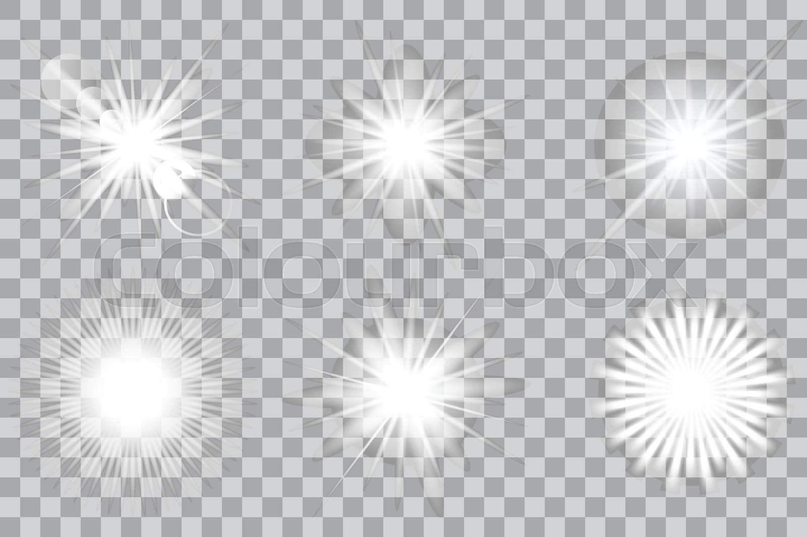 Collection of vector lights effect. | Stock vector | Colourbox