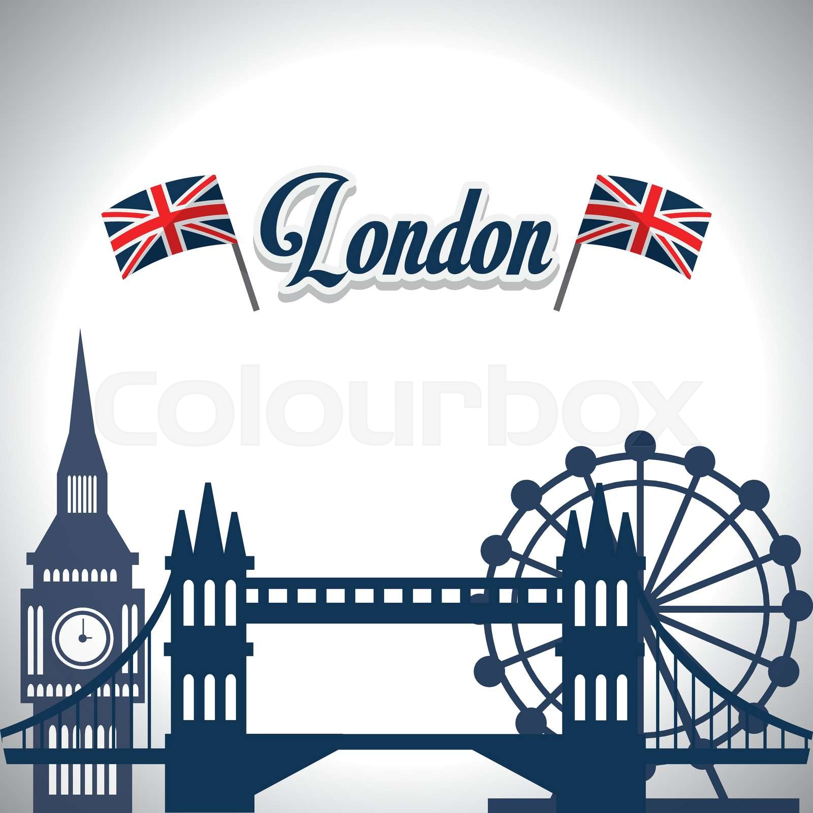 London landmarks design | Stock vector | Colourbox