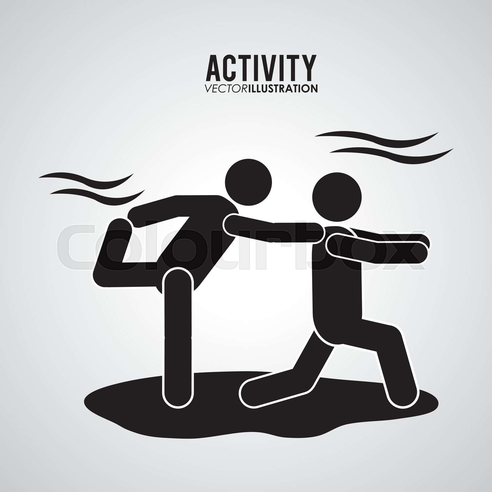Pictogram doing activity design | Stock vector | Colourbox