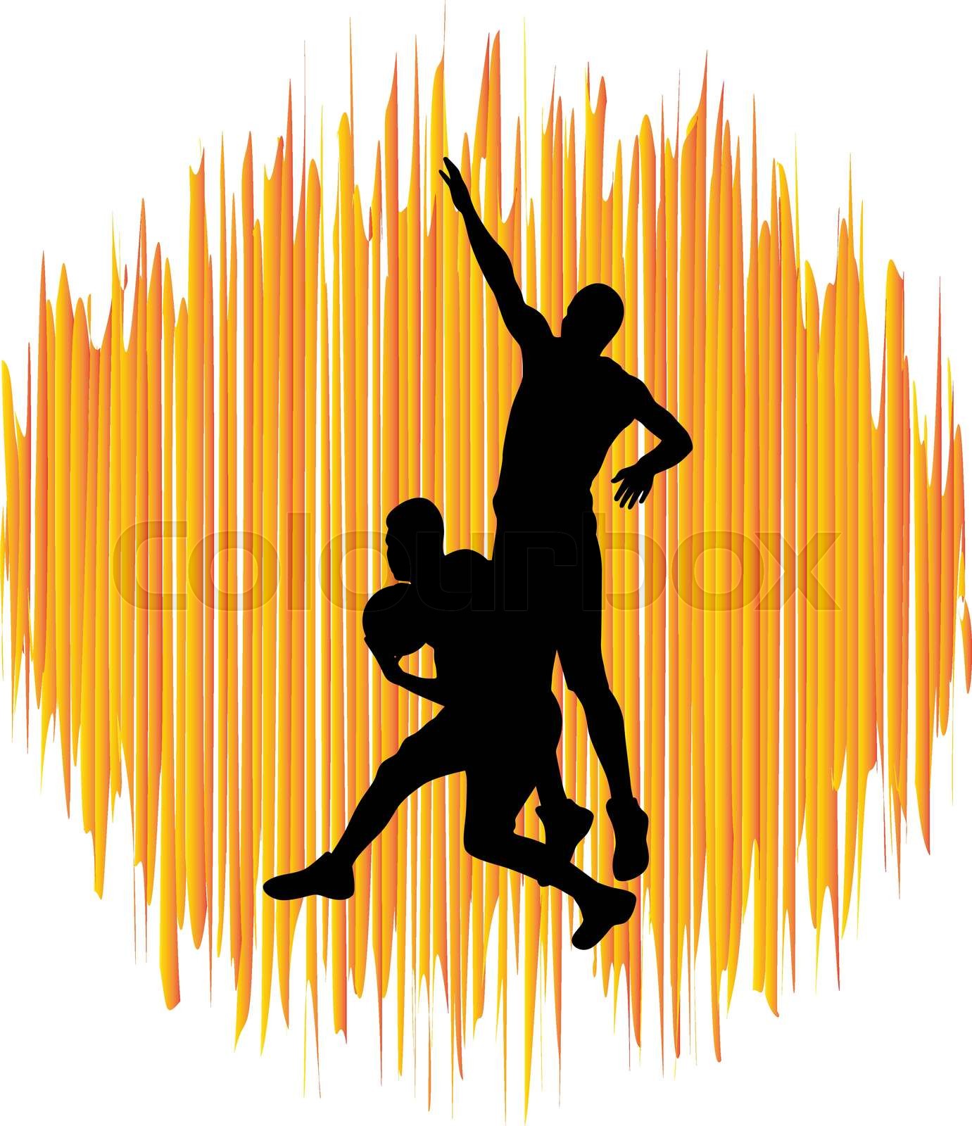 basketball silhouette vector | Stock vector | Colourbox