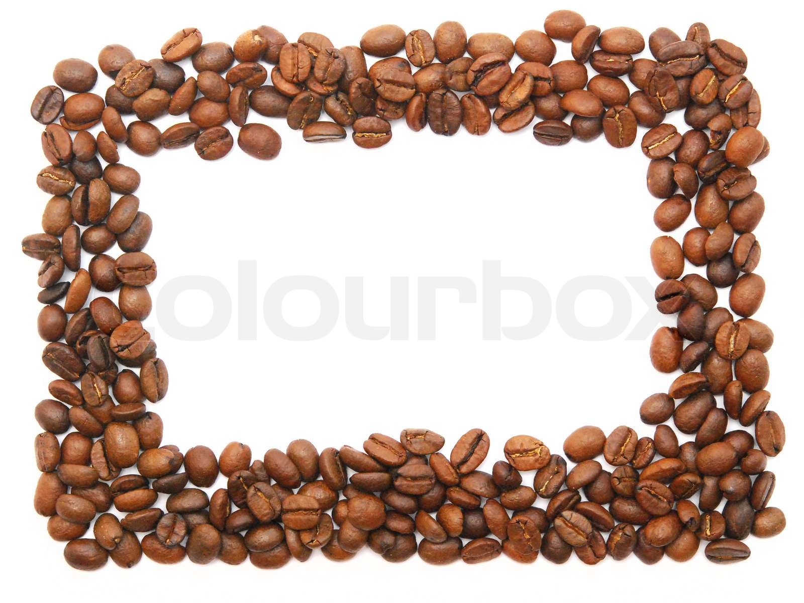 coffee frame isolated on white | Stock image | Colourbox