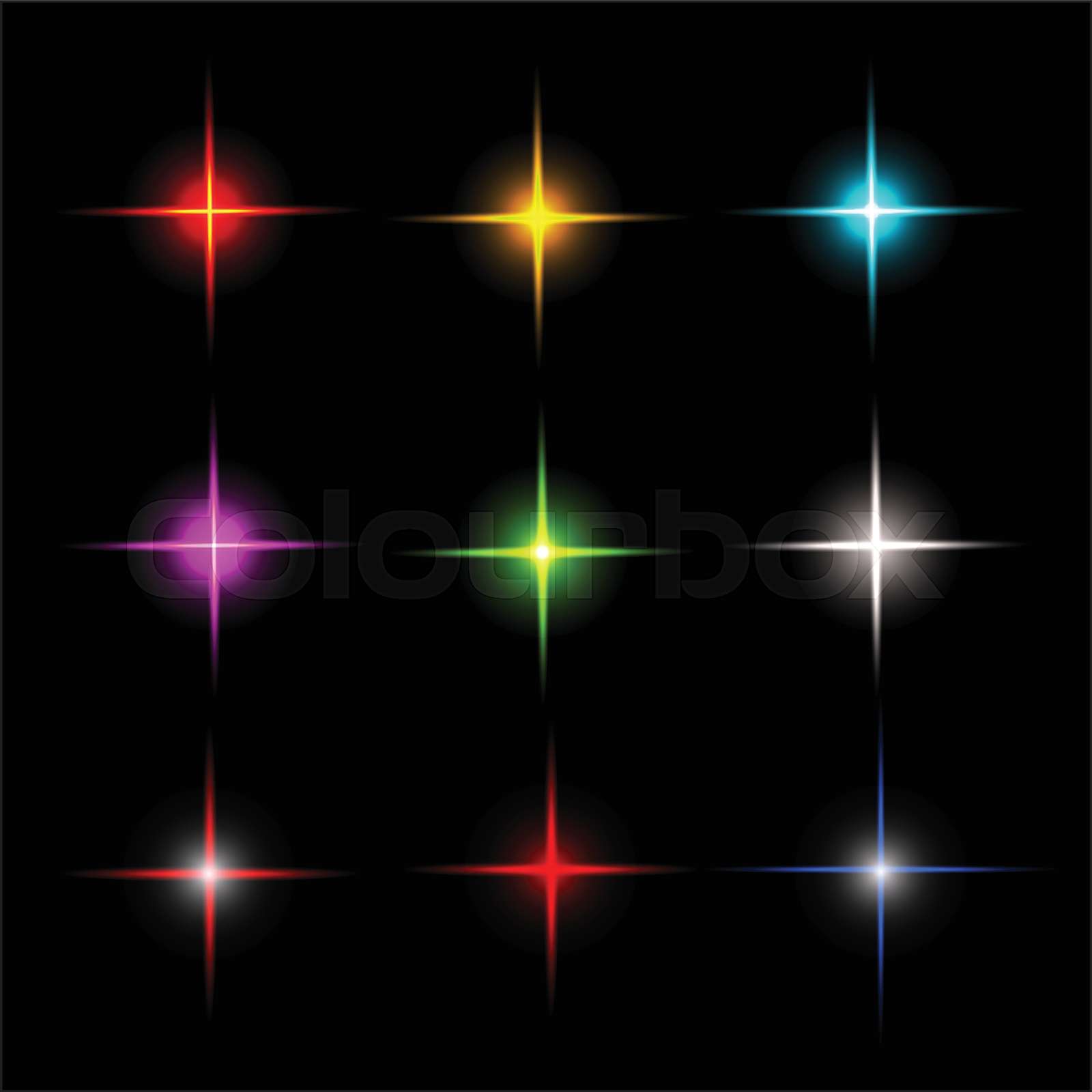 Collection of sparkle vector. Symbols sparkling stars. Set of sparkles ...