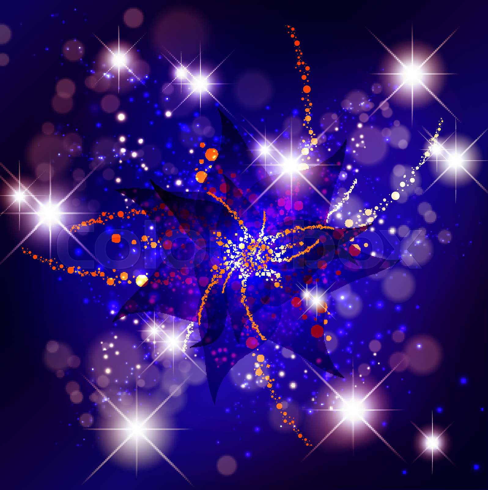 Abstract Star Background | Stock vector | Colourbox