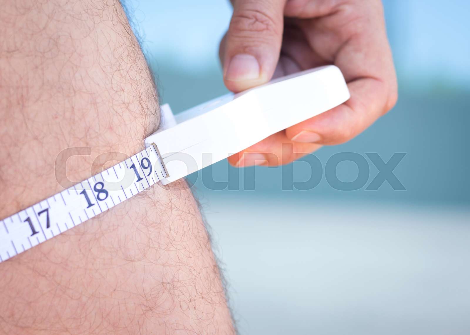 Measuring body with tape | Stock image | Colourbox