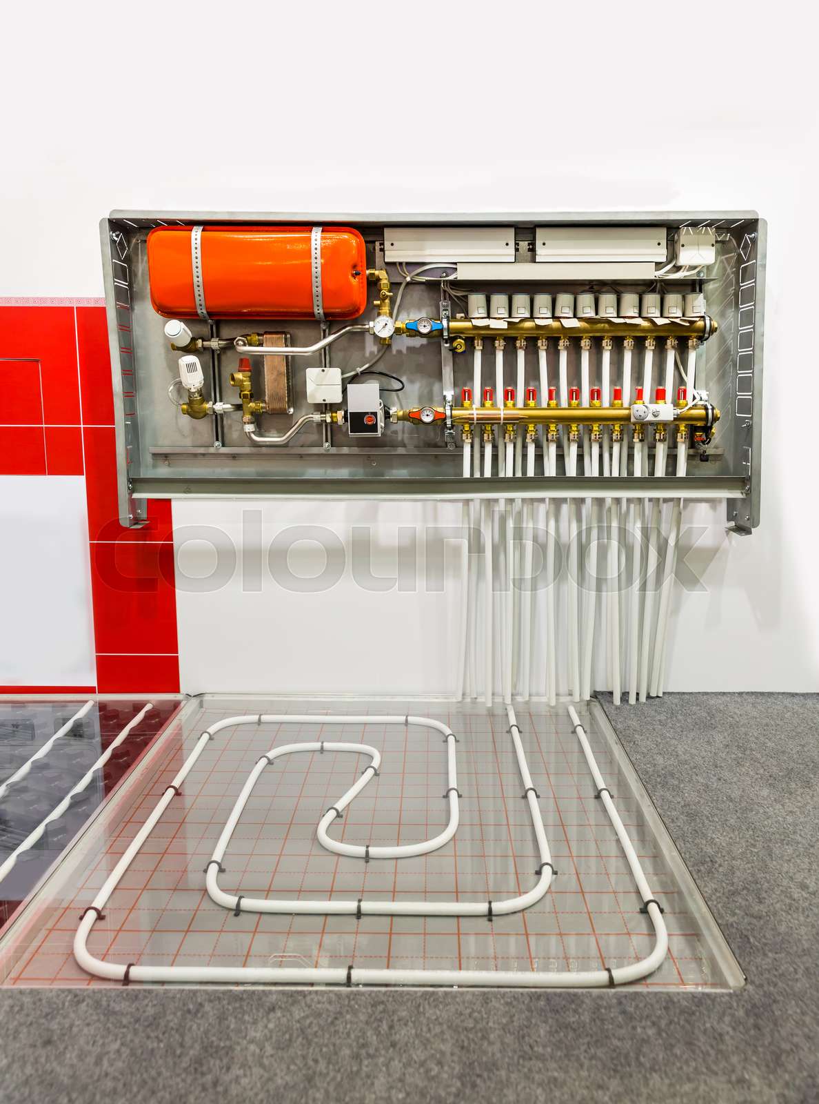 Heating floor system | Stock image | Colourbox