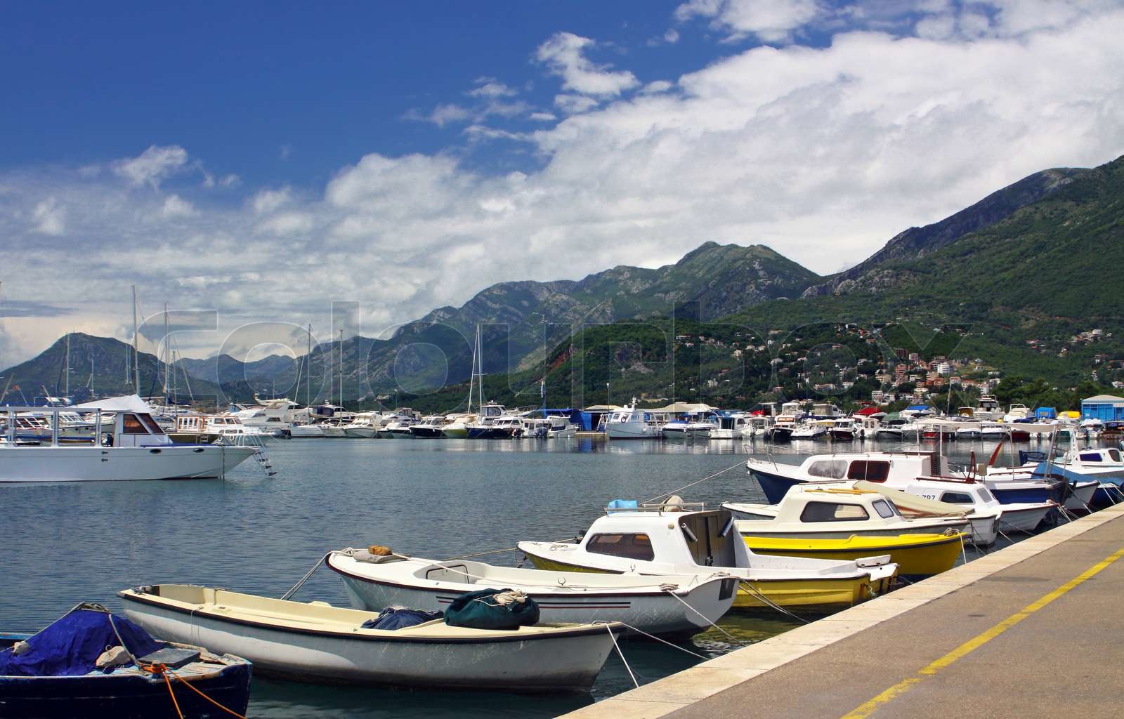 Sea Port of Bar City , Montenegro | Stock Bild | Colourbox
