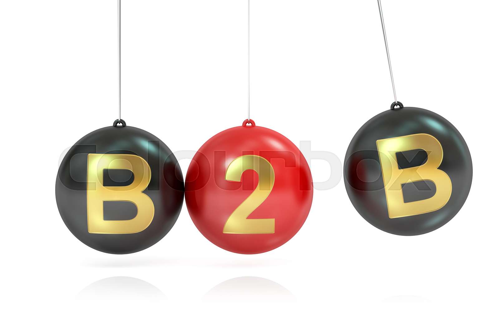 B2B concept, 3D rendering | Stock image | Colourbox