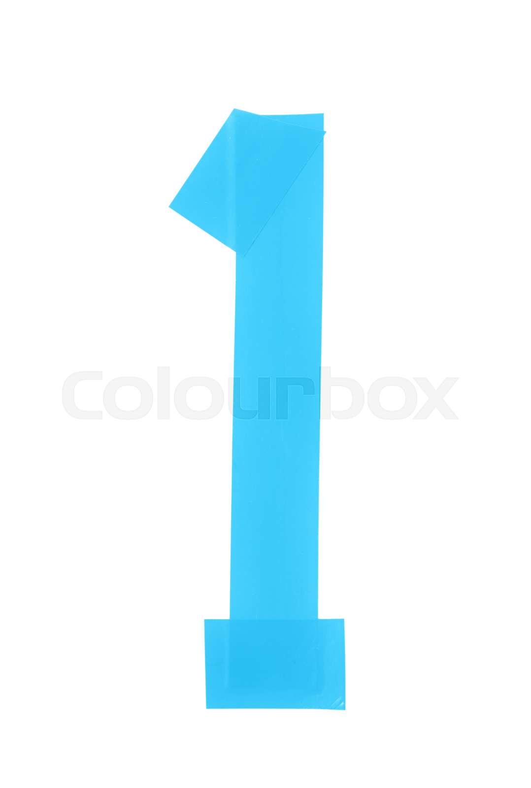 Number one symbol made of insulating tape | Stock image | Colourbox