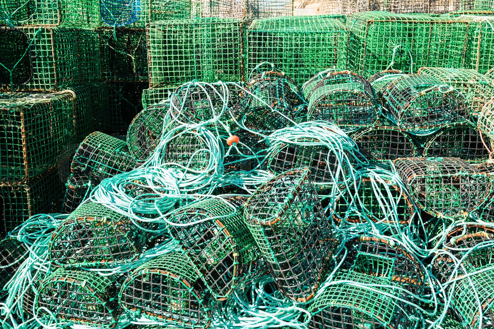 Traps for catching octopus and fish | Stock image | Colourbox