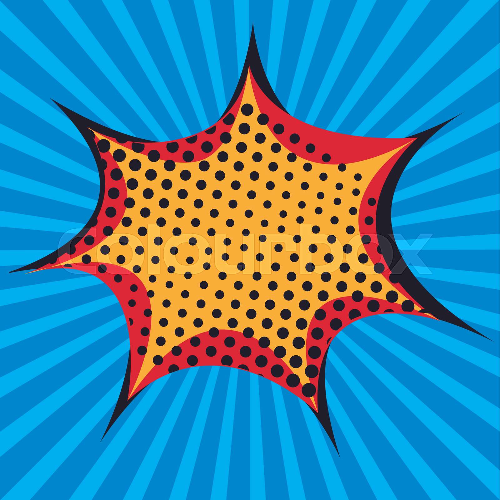 splash comic isolated icon | Stock vector | Colourbox