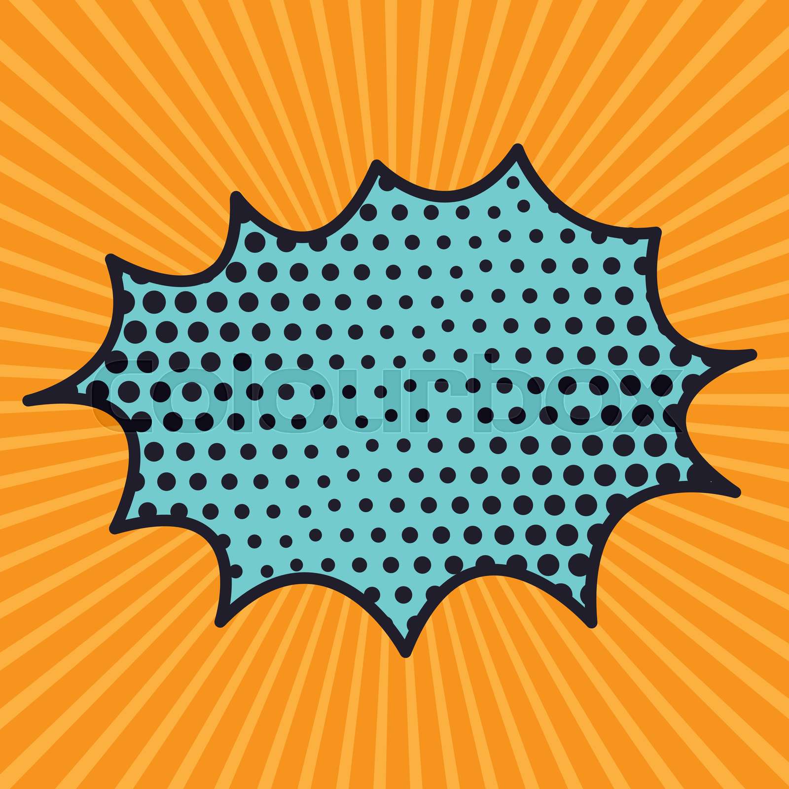 splash comic isolated icon | Stock vector | Colourbox