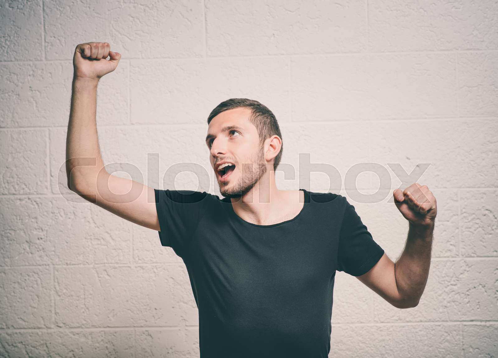 Joyful, a very happy man | Stock image | Colourbox