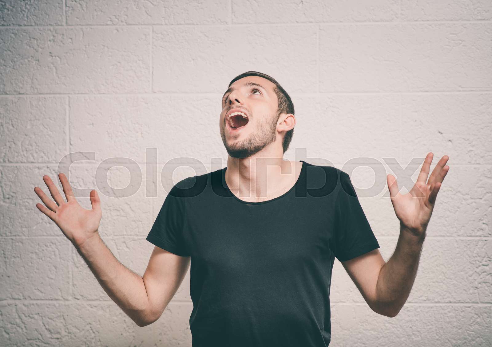 Joyful, a very happy man | Stock image | Colourbox