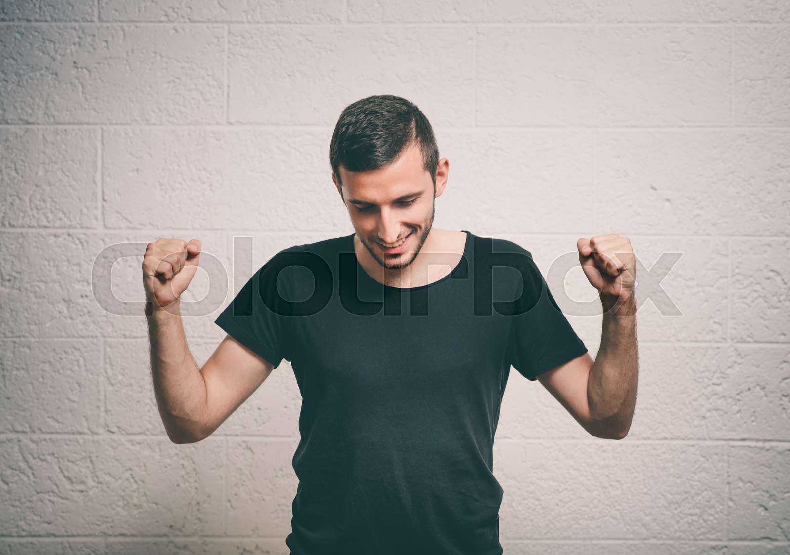 Joyful, a very happy man | Stock image | Colourbox