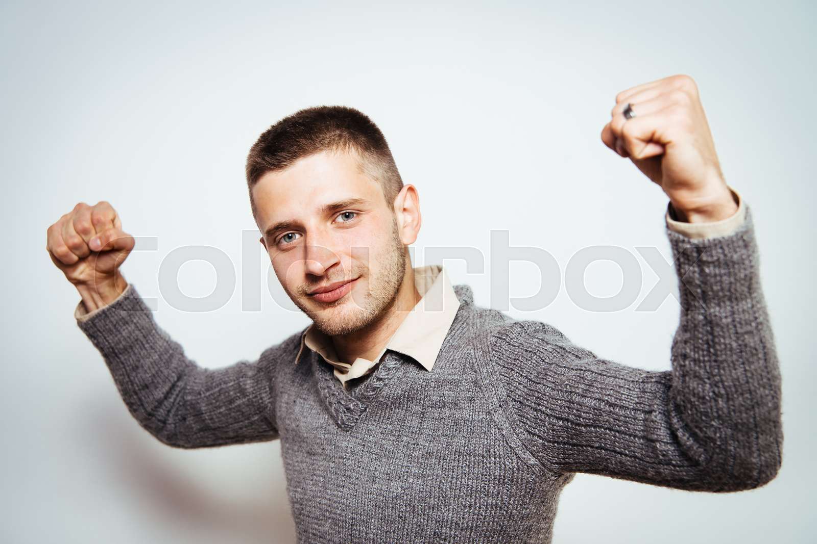 Joyful, a very happy man | Stock image | Colourbox