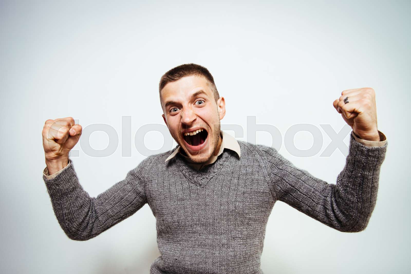 Joyful, a very happy man | Stock image | Colourbox
