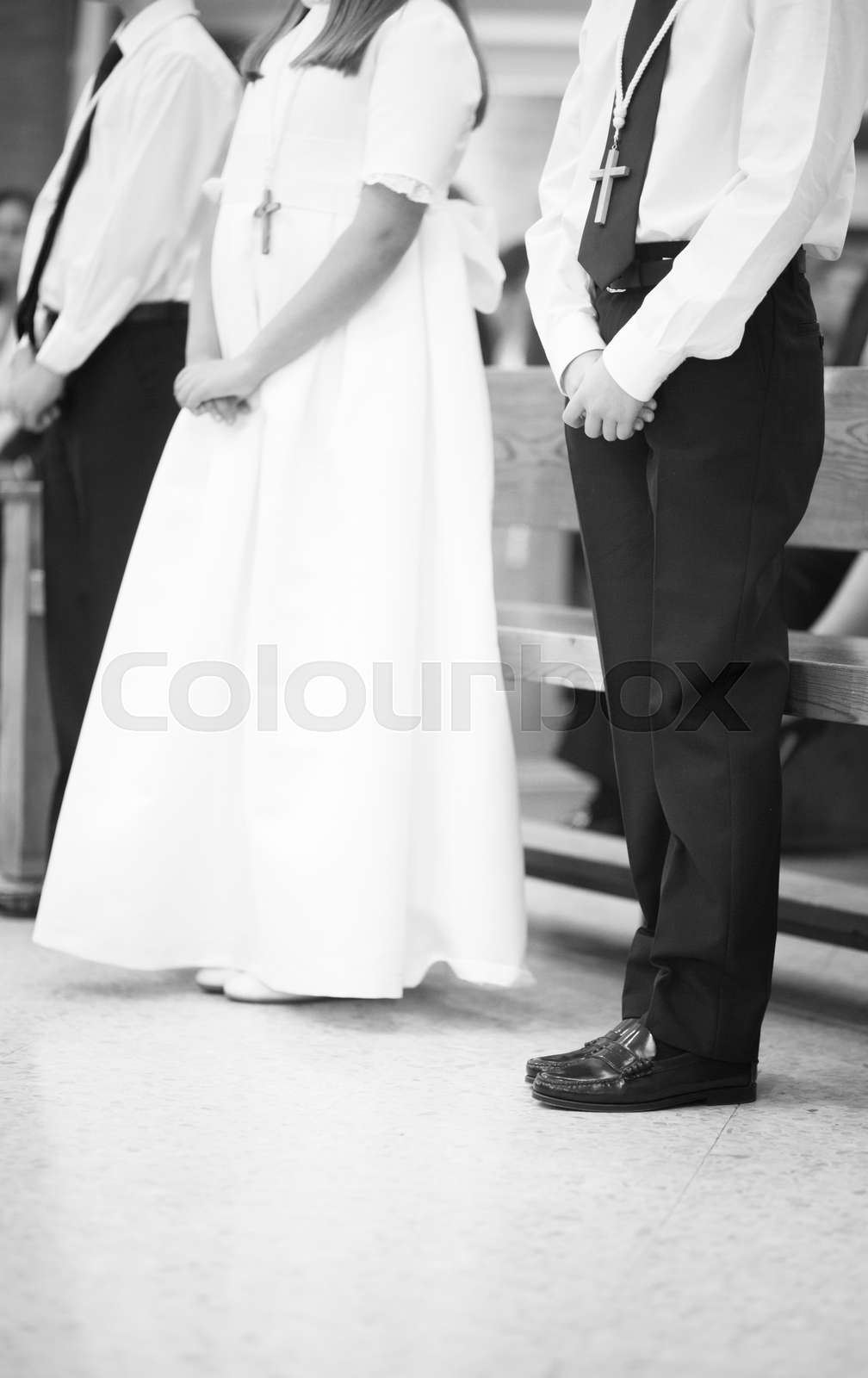 Catholic first communion ceremony | Stock image | Colourbox