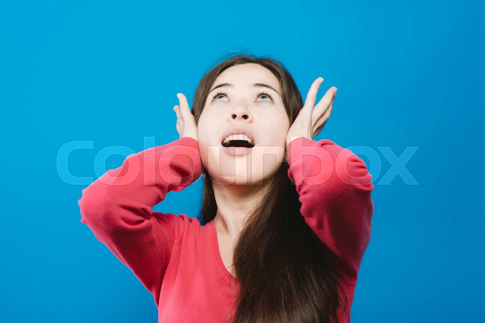 Close ears woman | Stock image | Colourbox