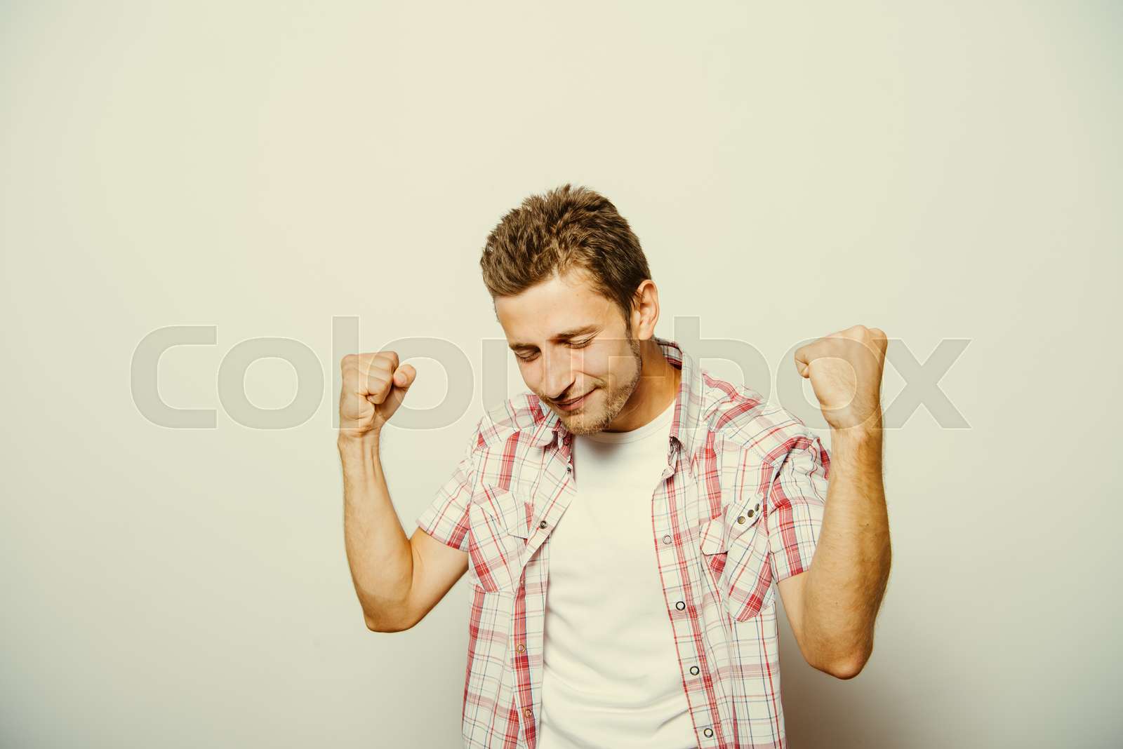 Joyful, a very happy man | Stock image | Colourbox