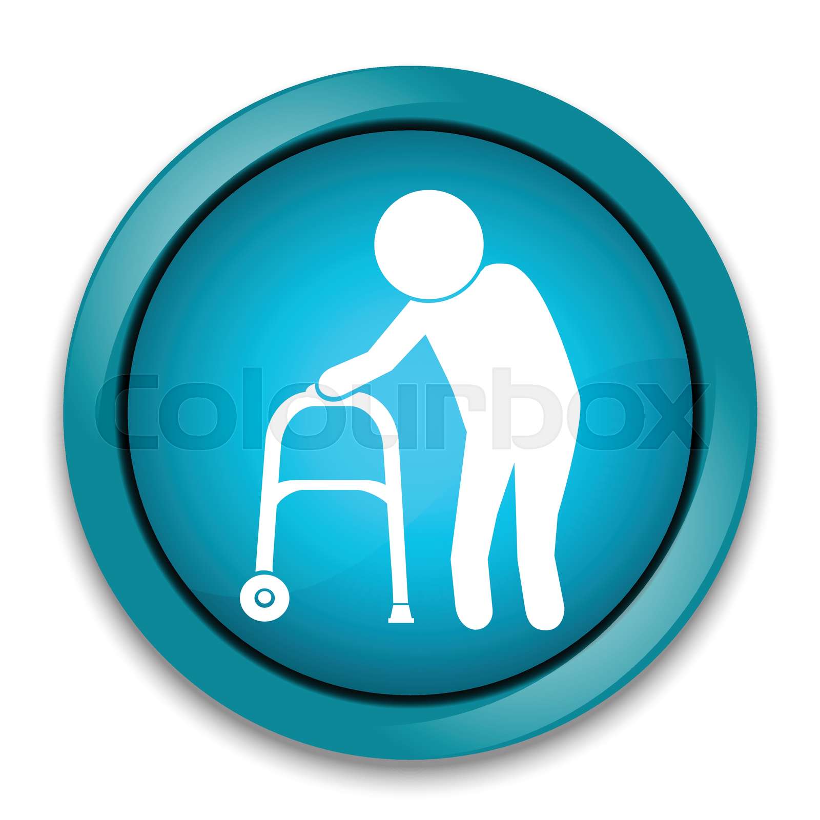 Elderly man icon. old people icon | Stock vector | Colourbox