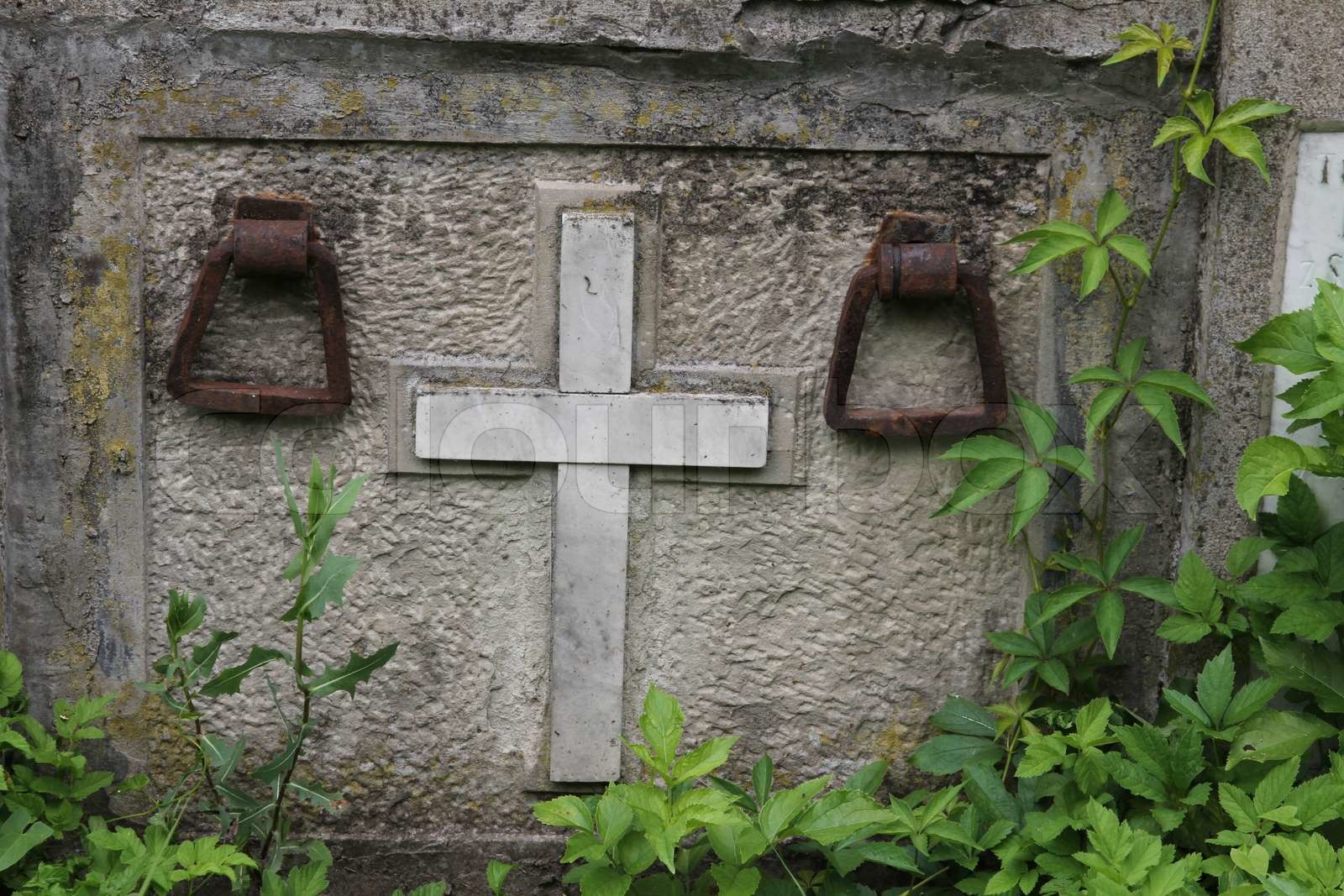 Gravestone cross | Stock image | Colourbox