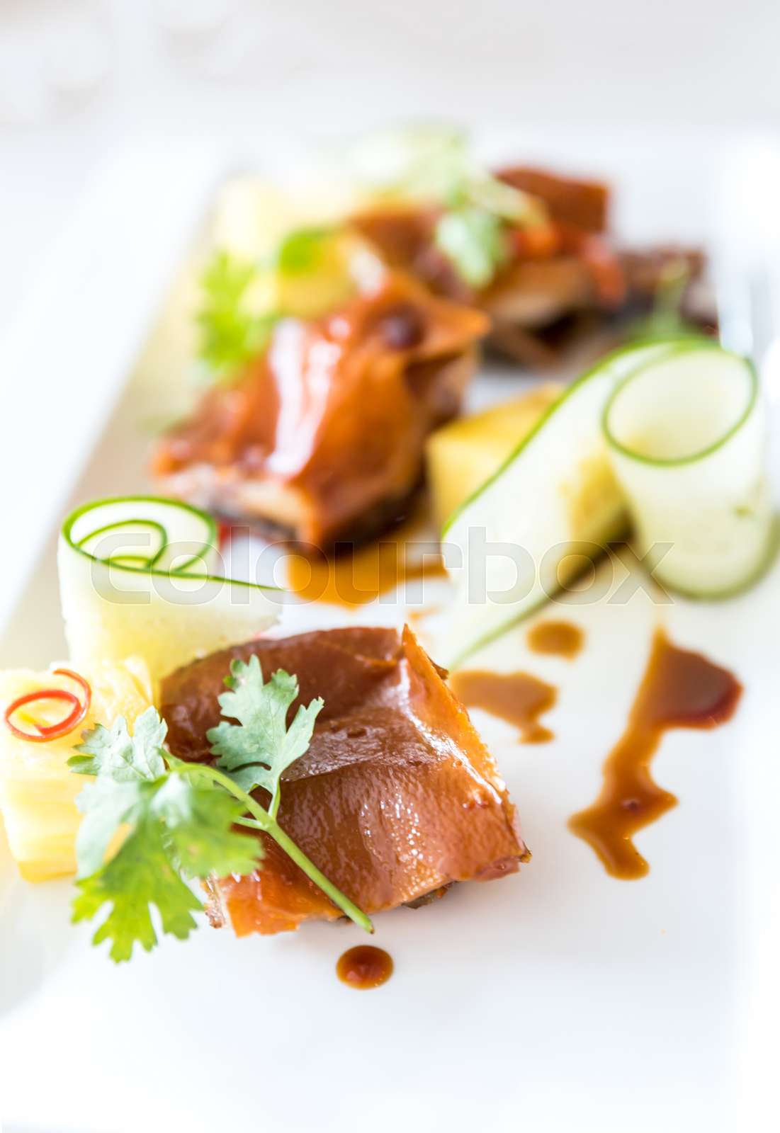 pattegris, stegt, frokost | Stock foto | Colourbox