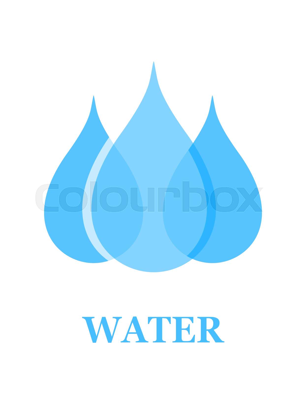 water drop sign | Stock vector | Colourbox
