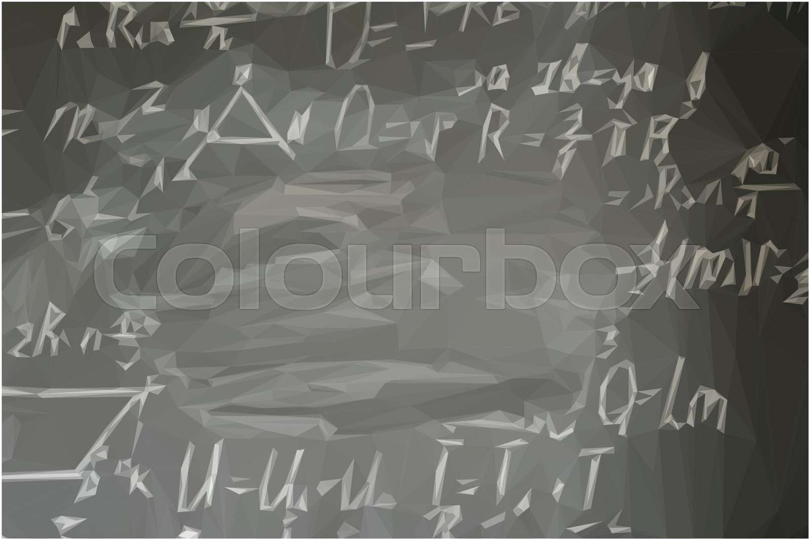 math formulas on black board | Stock vector | Colourbox